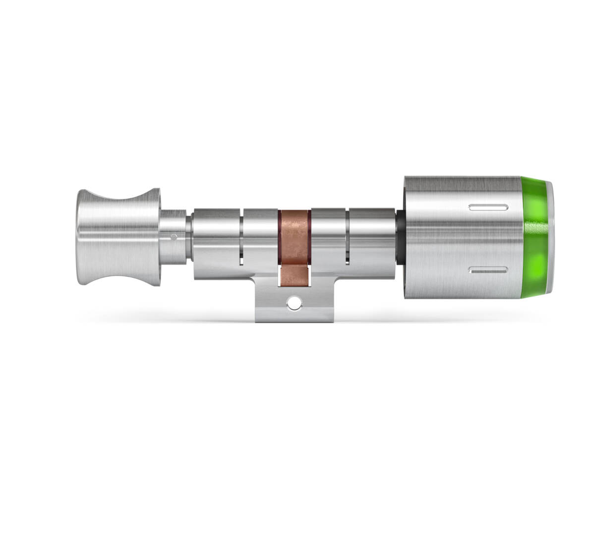 DOM ELS Pro Schweizer Rundprofil Doppelknaufzylinder einseitig lesend ...