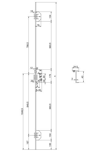 Security lock 7140 - Multi Point Mortise Lock - DOM-MCM, Metalúrgica ...