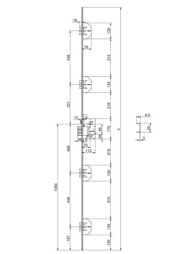 MCM 701-5-70 - Multi Point Mortise Lock - DOM-MCM, Metalúrgica ...