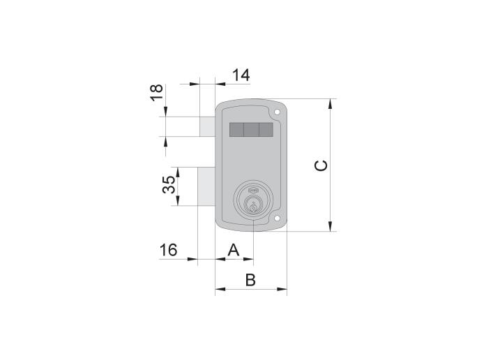 UCEM 4056A - Single Point Rim Lock - DOM-MCM, Metalúrgica Cerrajera de ...
