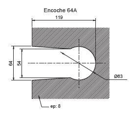 Metalux 8543 R - Glass Door Locks - DOM