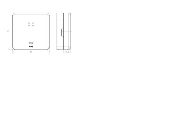 Tapkey AccessManager HiSec - Lecteurs muraux et terminaux - DOM