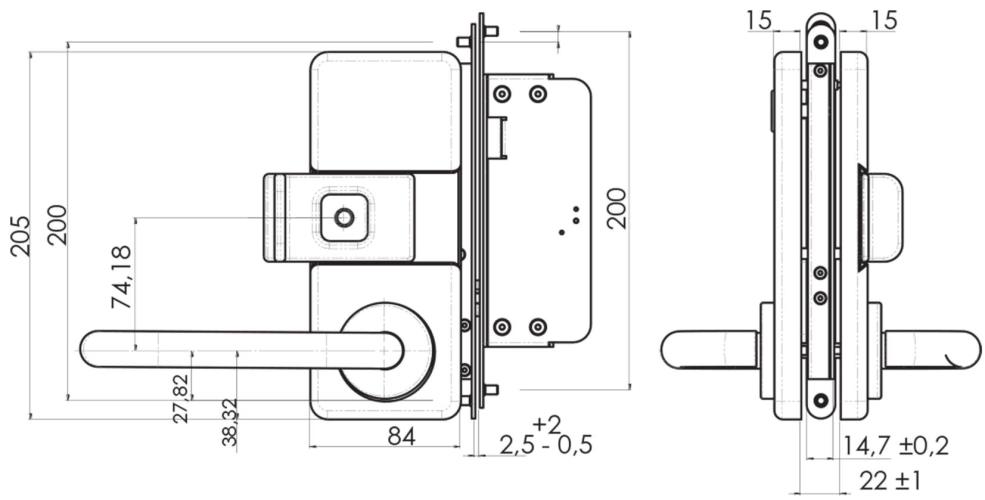 CD2555F - Porte de toilettes - Dény Security