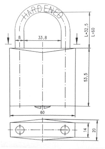 Cadenas grade 3 (Norme EN12320) - Cadenas à clés - Dény Security