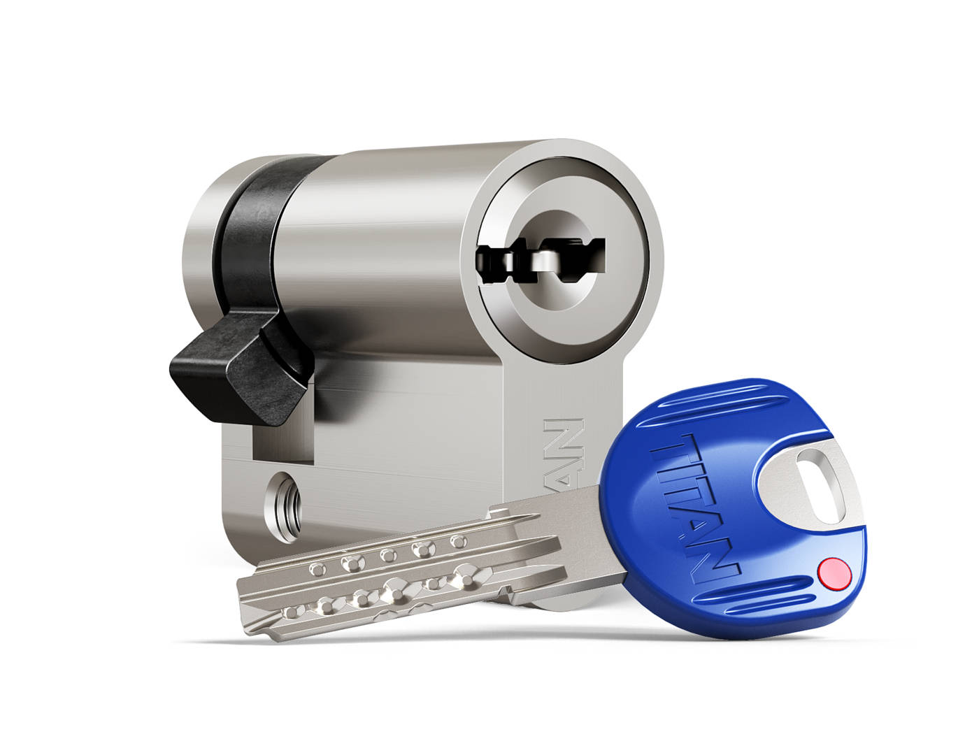 Titan K66 European Profile Half Cylinder - Reversible Key Systems - DOM ...