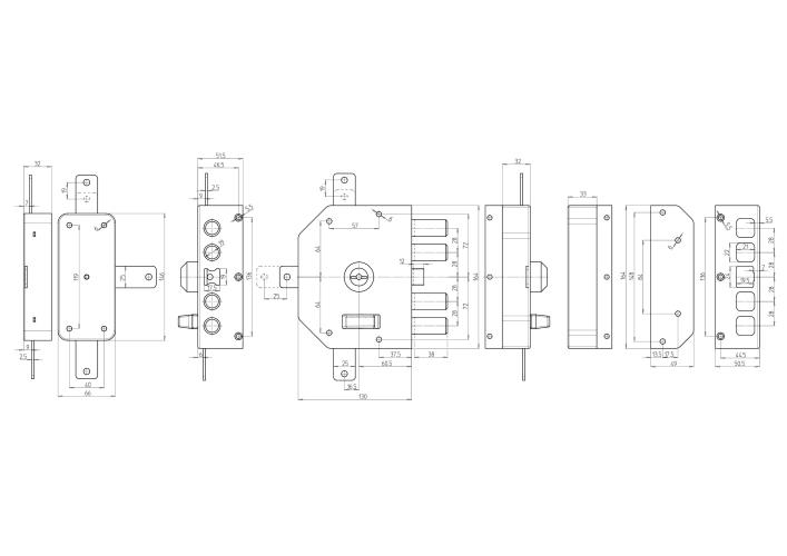 CR 3300 CR 3300C - Pump Locks - DOM CR Serrature