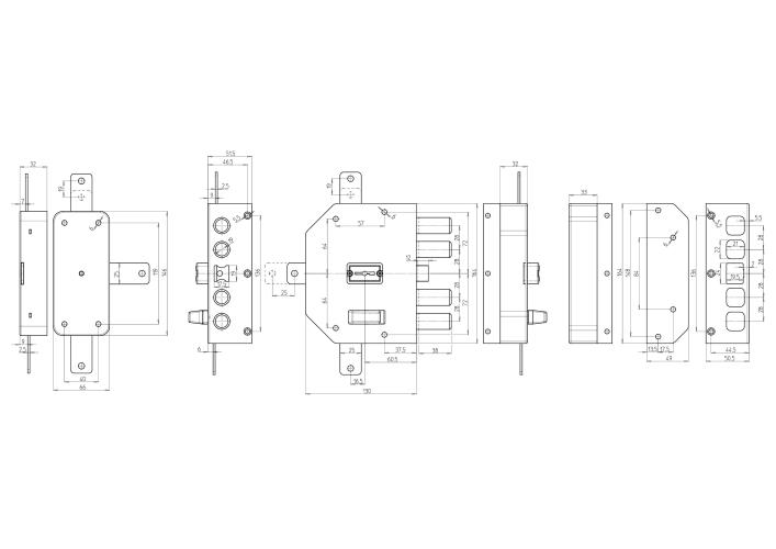 CR 2350 DM CR 2350 MRX PLUS - Serrature a doppia mappa - DOM CR Serrature