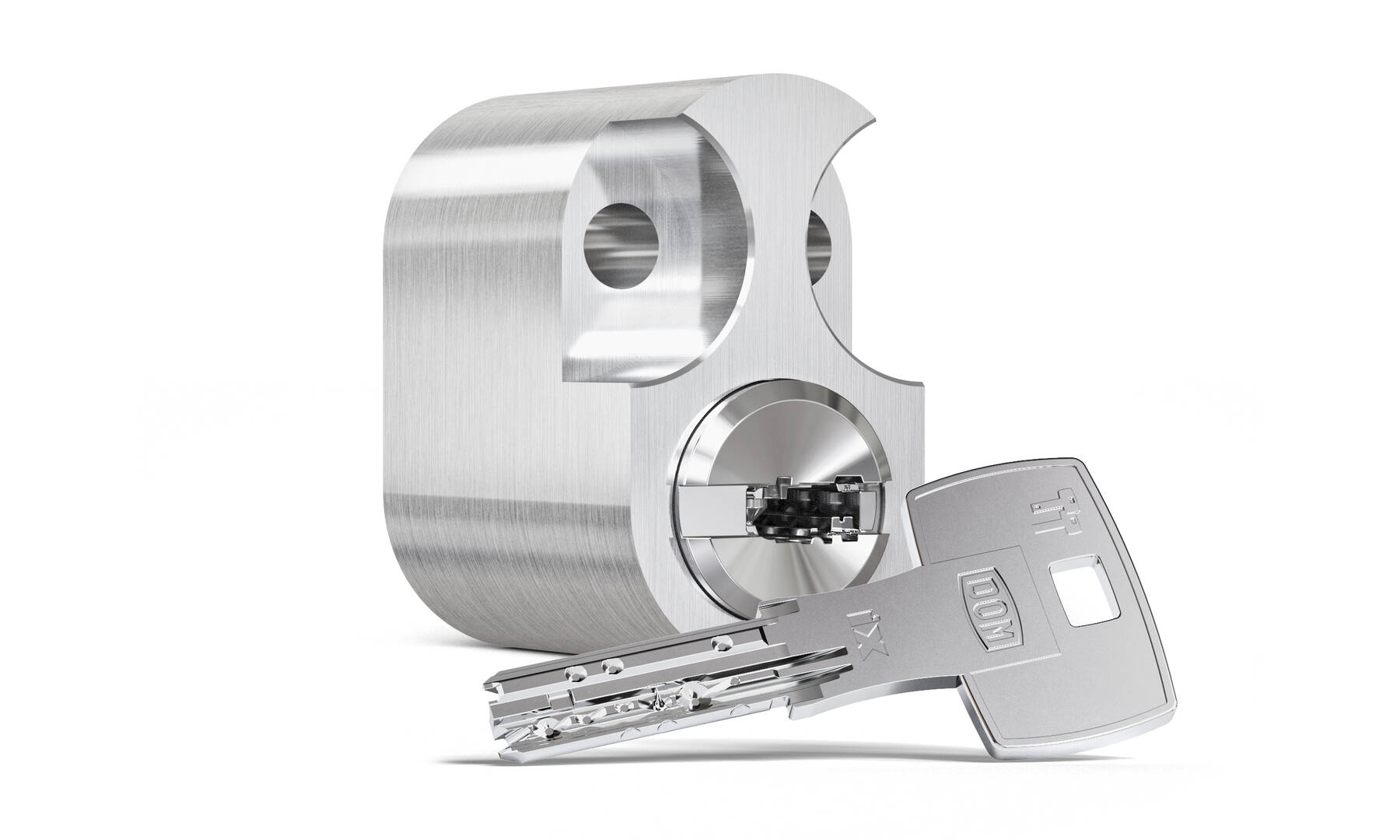 DOM ix Teco® Scandinavian Oval Profile Single Internal Cylinder Short ...