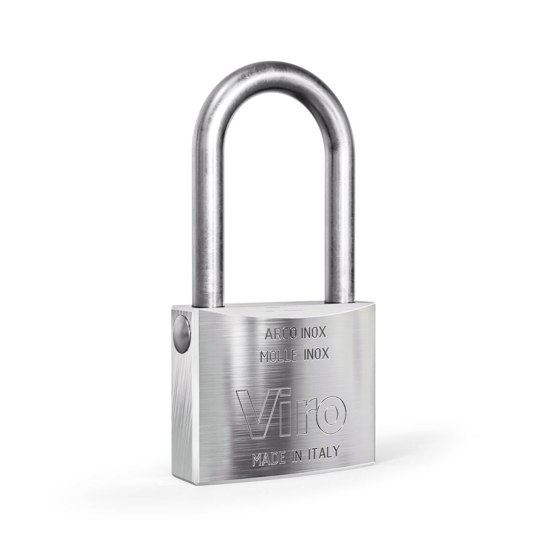 Viro Marine Padlock Long Shackle - Rectangular Padlock - DOM-UK Ltd