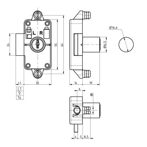 RONIS 32905 - Drawer Locks - DOM-UK Ltd